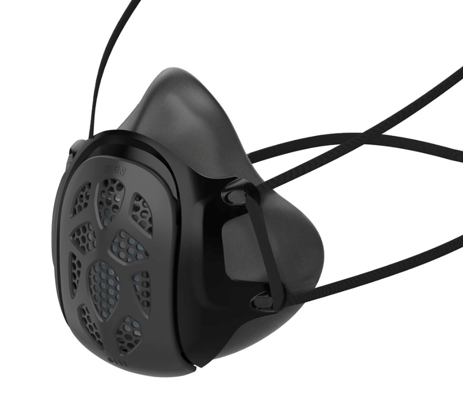 營康薈口罩 | Gill Face Mask 成人矽膠口罩 (FDA醫療認證) | 黑色 | 1個 | 矽膠口罩 | ESDlife健康網購