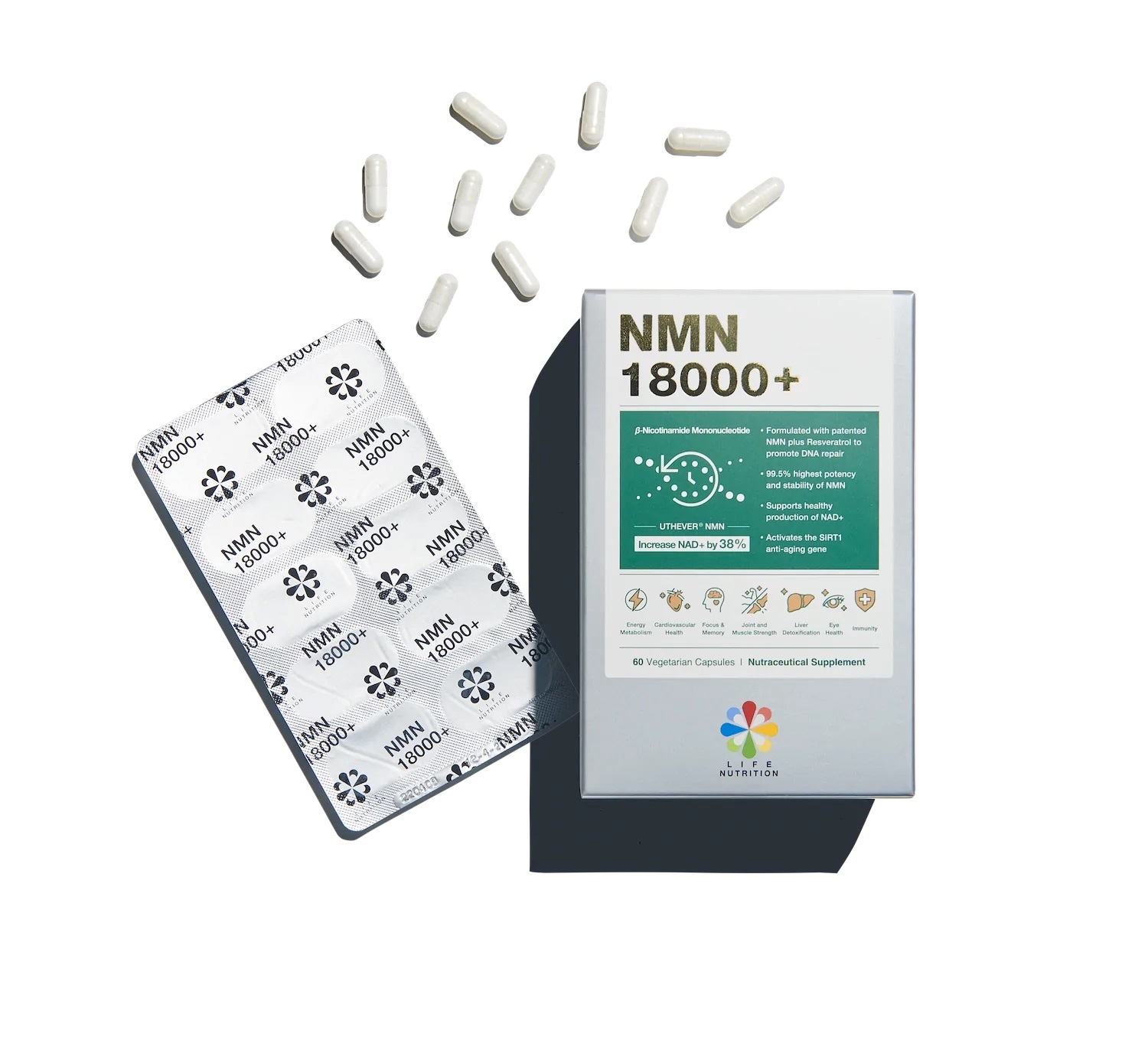 LIFE Nutrition | NMN18000+ 60粒 | NMN | ESDlife健康網購