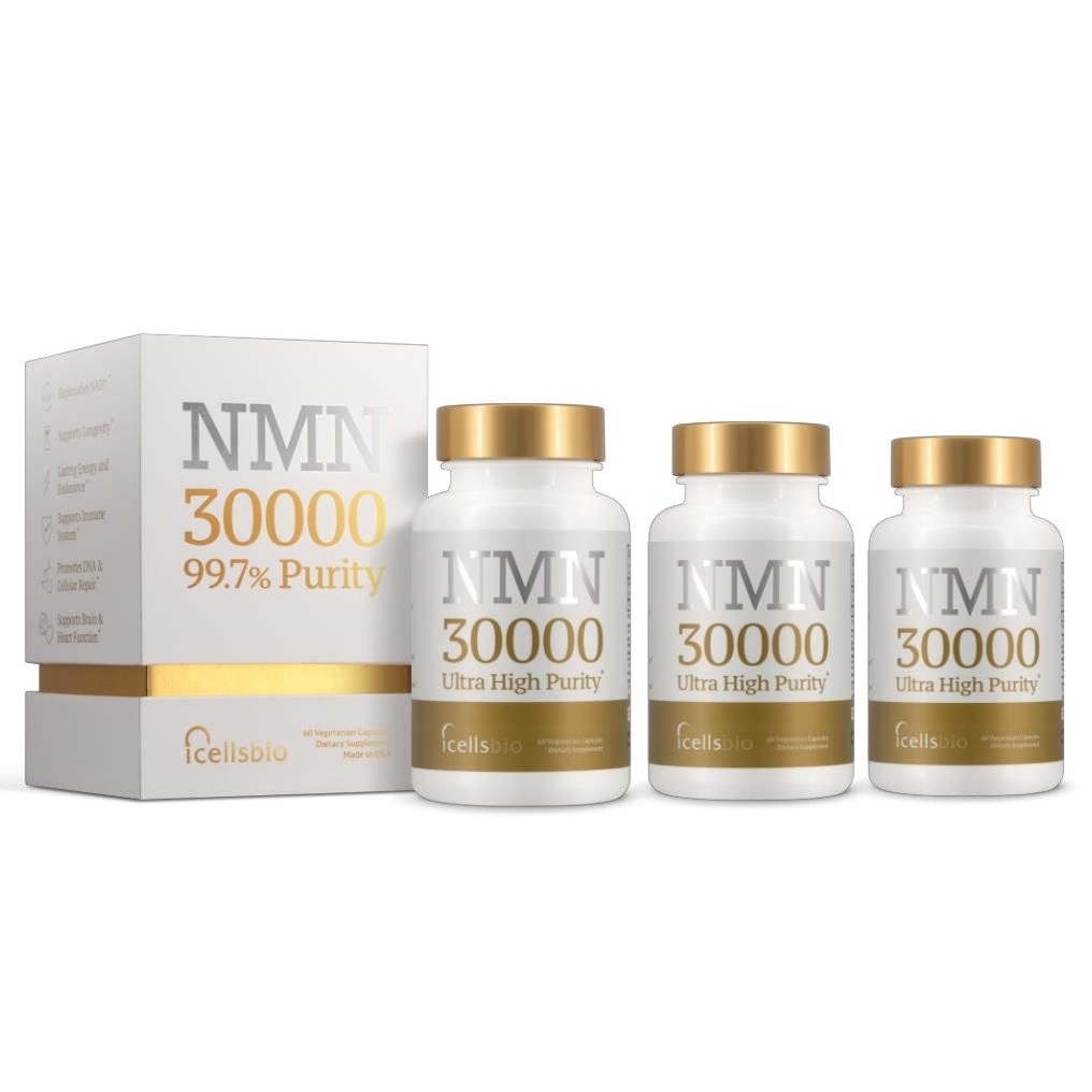 icellsbio | NMN30000 全效逆齡植物膠囊 60粒 3盒裝 | NMN | ESDlife健康網購