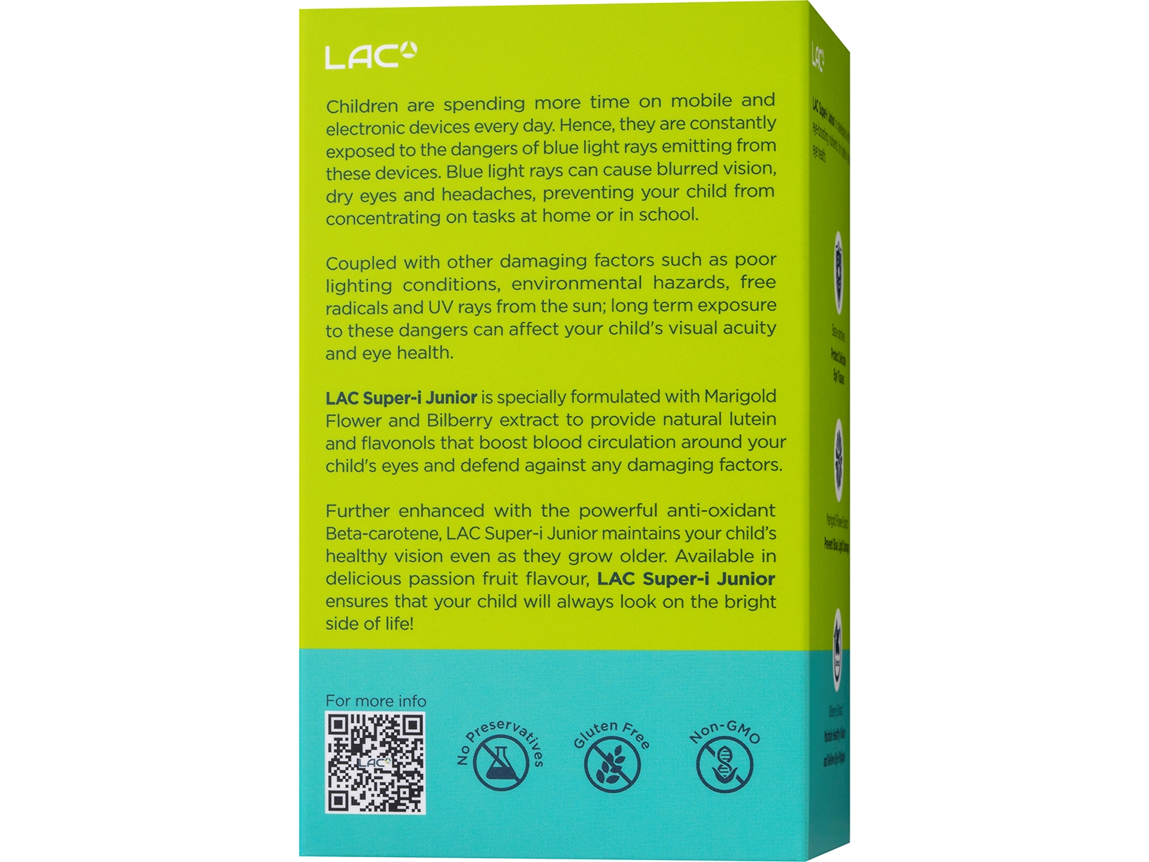 LAC 兒童超級眼力 30包 | 嬰兒及兒童發展 | ESDlife健康網購