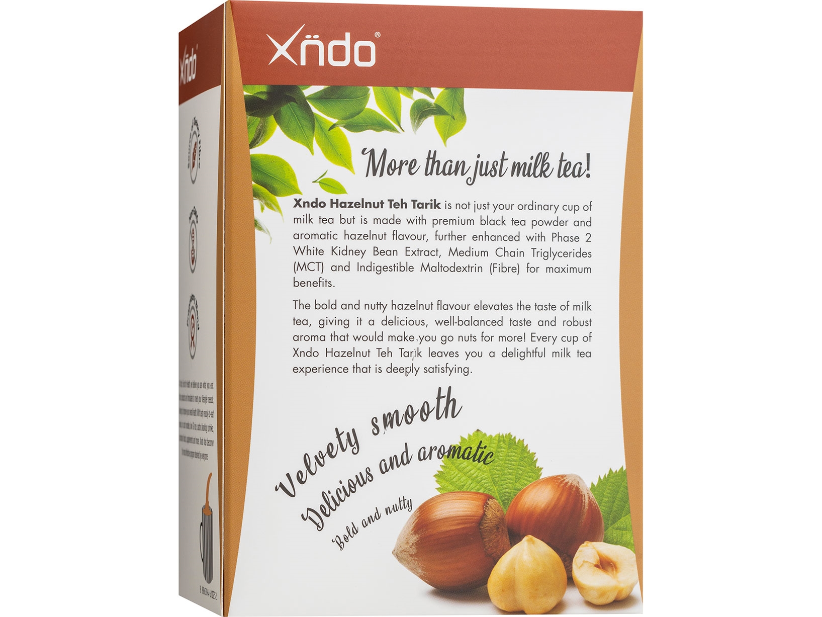 Xndo Teh Tarik Hazelnut 15G X 15 SACHETS | Coffee / Milk Tea | ESDlife健康網購