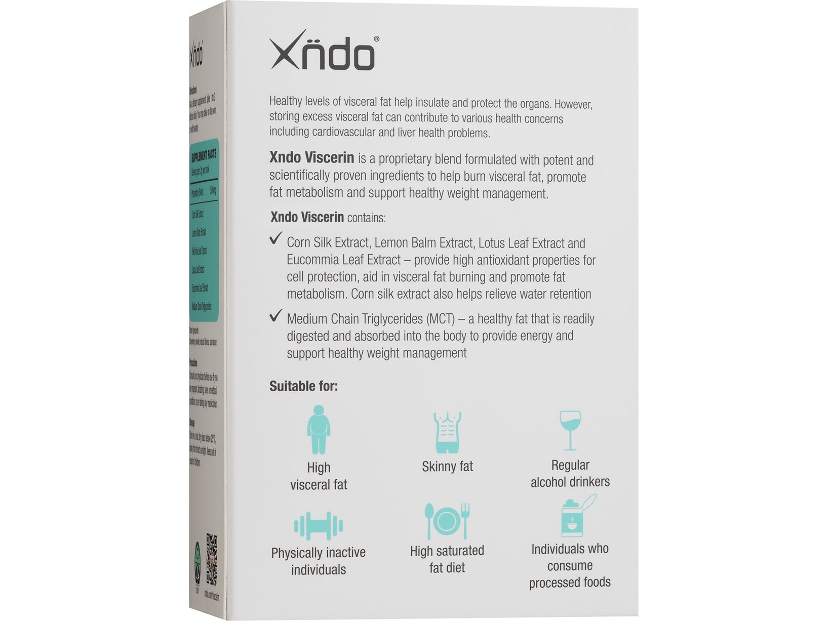 XNDO VISCERIN POWDER 2G X 30 SACHETS | Slimming & Fitness | ESDlife健康網購