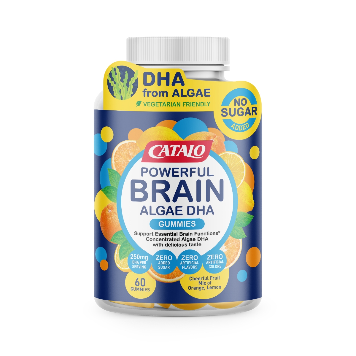 CATALO Powerful Brain Algae DHA 60 Gummies | DHA | ESDlife健康網購