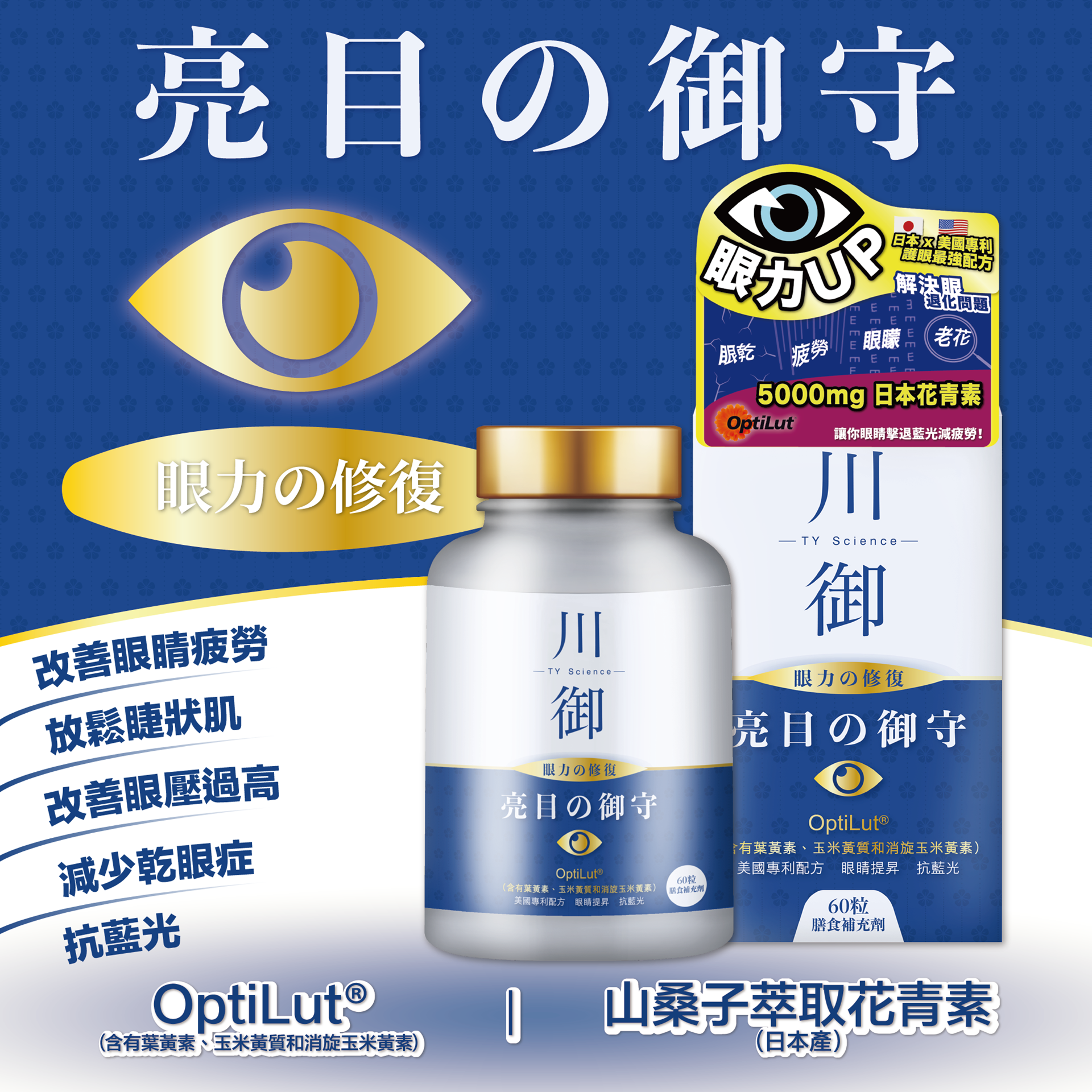 TY Science Eye 60 Capsules | Eyes Supplement | ESDlife健康網購