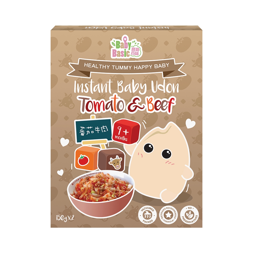 Baby Basic Instant Baby Udon(Tomoto & Beef) 150gx2 | Baby and Children Development | ESDlife健康網購