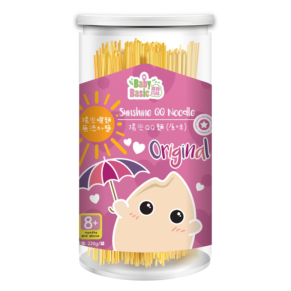 Baby Basic Sunshine QQ Noodle (Original) 220g | Baby and Children Development | ESDlife健康網購