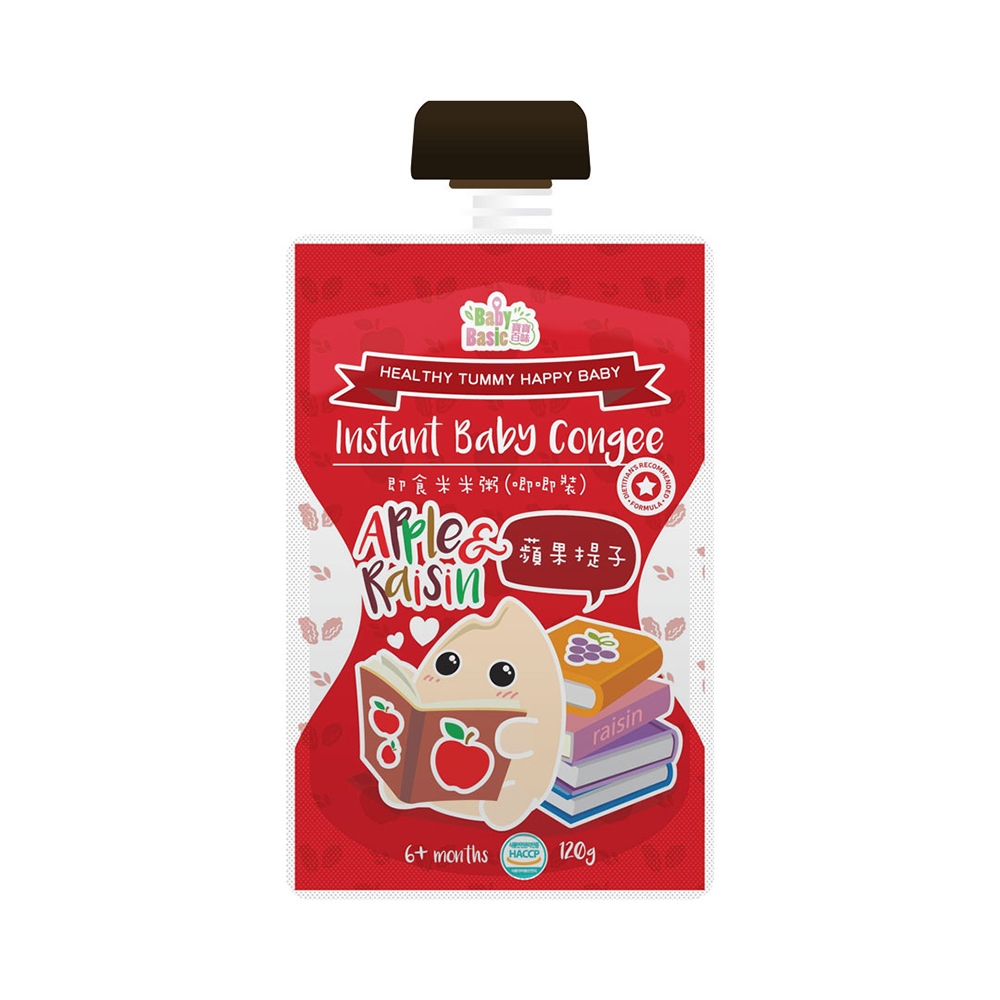 Baby Basic Baby Congee-Squeeze Pouch (Apple & Raisin) 120g | Baby and ...