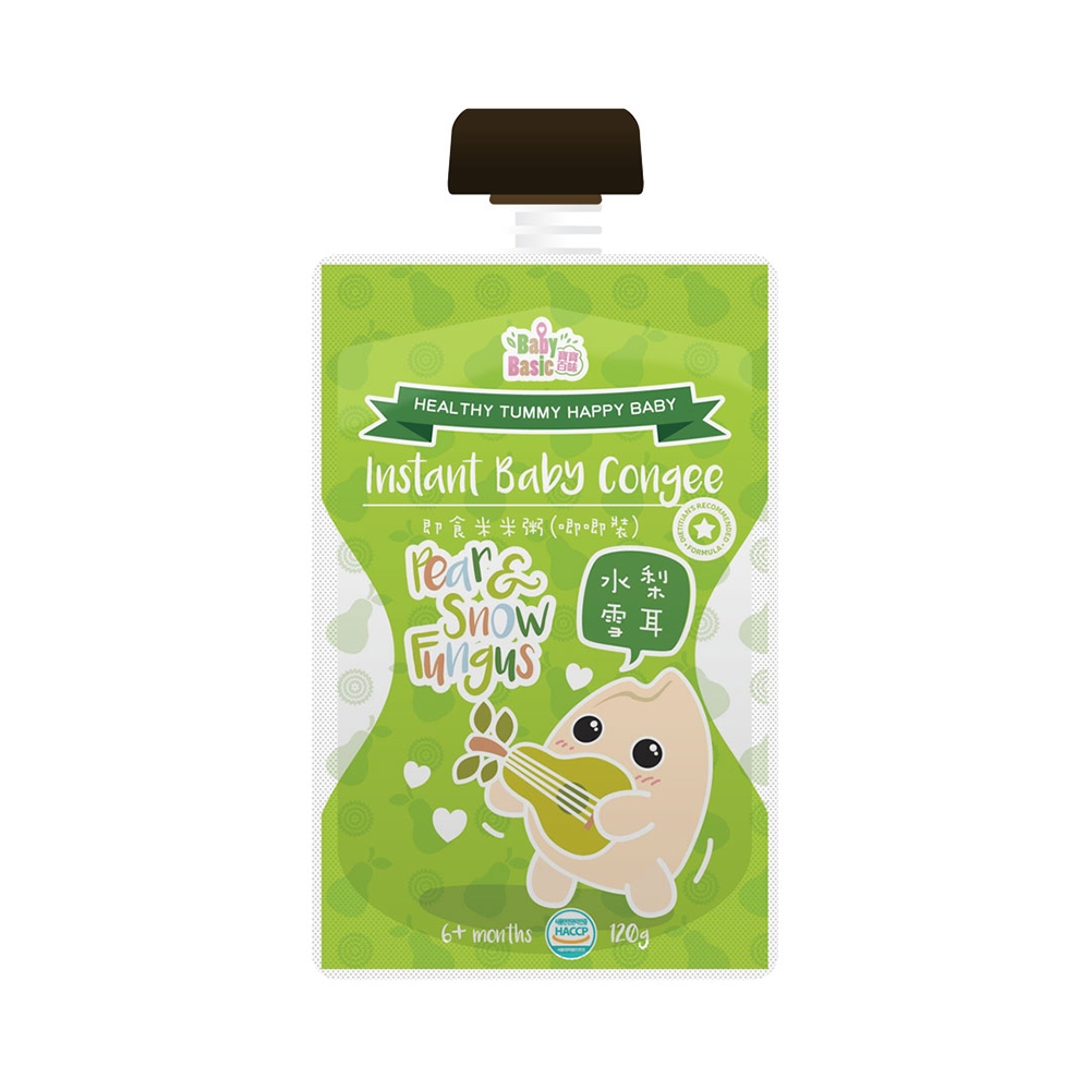 Baby Basic Baby Congee-Squeeze Pouch (Pear & Snow Fungus) 120g | Baby ...