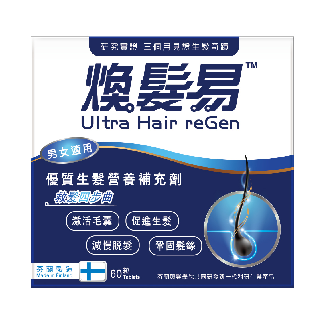 Meiriki Ultra Hair reGen 60 Tablets | Hair Care | ESDlife健康網購