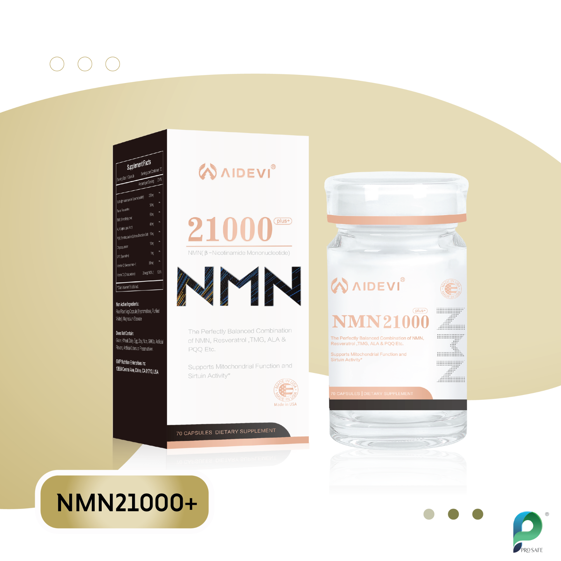 AIDEVI NMN21000逆龄胶囊 70粒 | NMN | ESDlife健康網購
