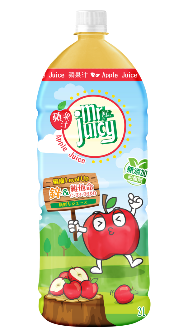 Mr. Juicy Apple Juice (2 liters x 6 bottles) | Healthy Drinks | ESDlife健康網購