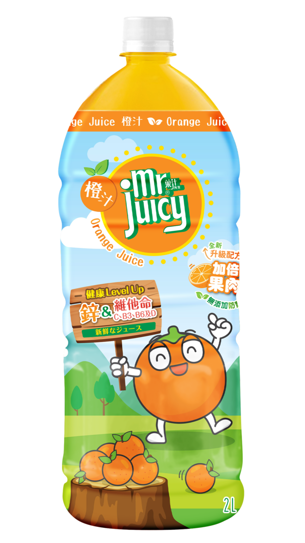 Mr. Juicy 菓汁先生 橙汁飲品 2公升 6支 | Healthy Drinks | ESDlife健康網購