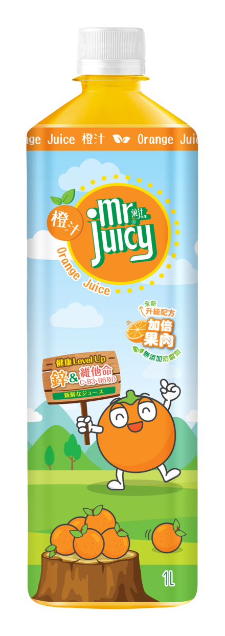 Mr. Juicy 菓汁先生 橙汁 1公升 12支 | 健康飲品 | ESDlife健康網購