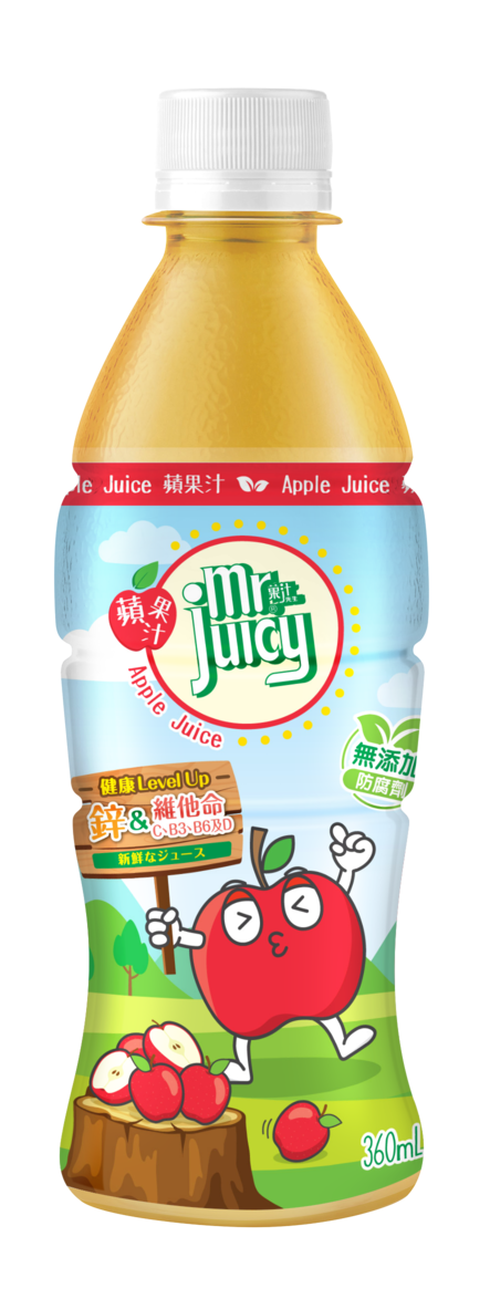 Mr. Juicy Apple Juice (360ml x 24 bottles) | Juice | ESDlife健康網購