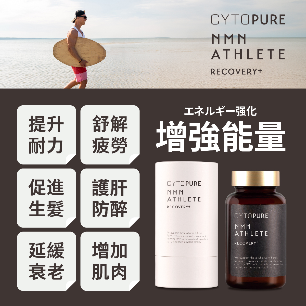 CYTOPURE NMN Athlete Recovery+ 120粒 | NMN | ESDlife健康網購
